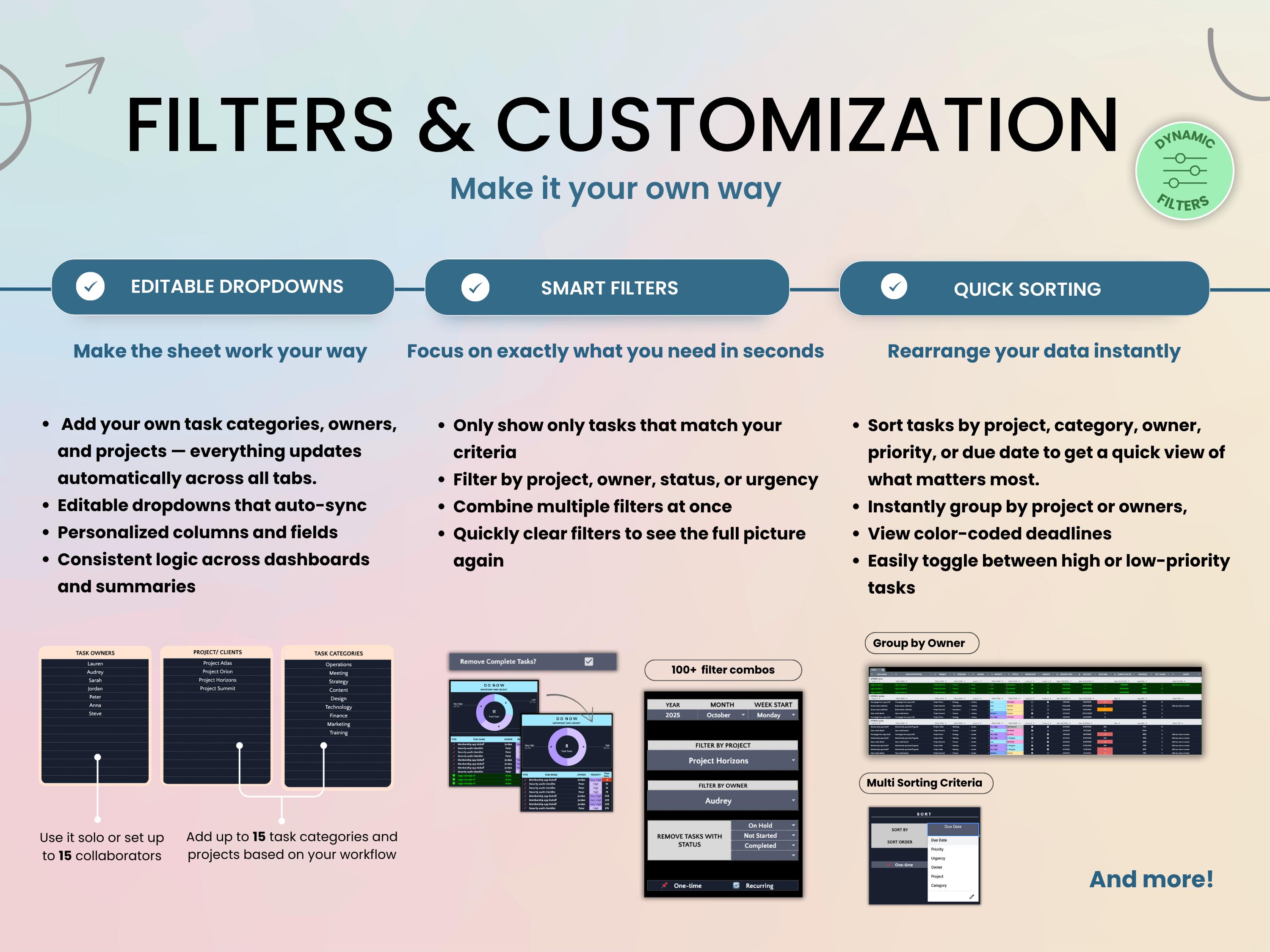 Task Tracker Spreadsheet Dark Mode Task Priority Tracker Google Sheets ...