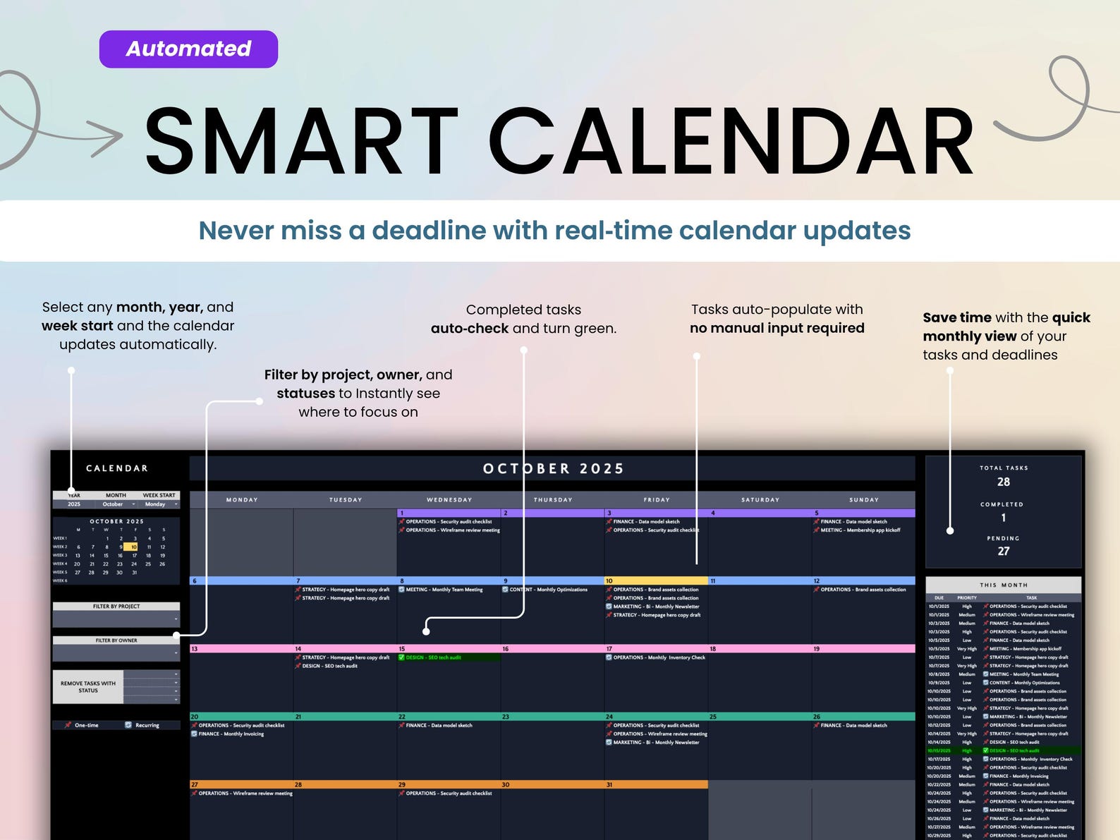 Task Tracker Spreadsheet Dark Mode Task Priority Tracker Google Sheets ...