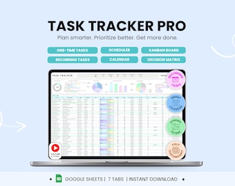 Task Tracker Spreadsheet Dark Mode Task Priority Tracker Google Sheets to Do List Eisenhower ...