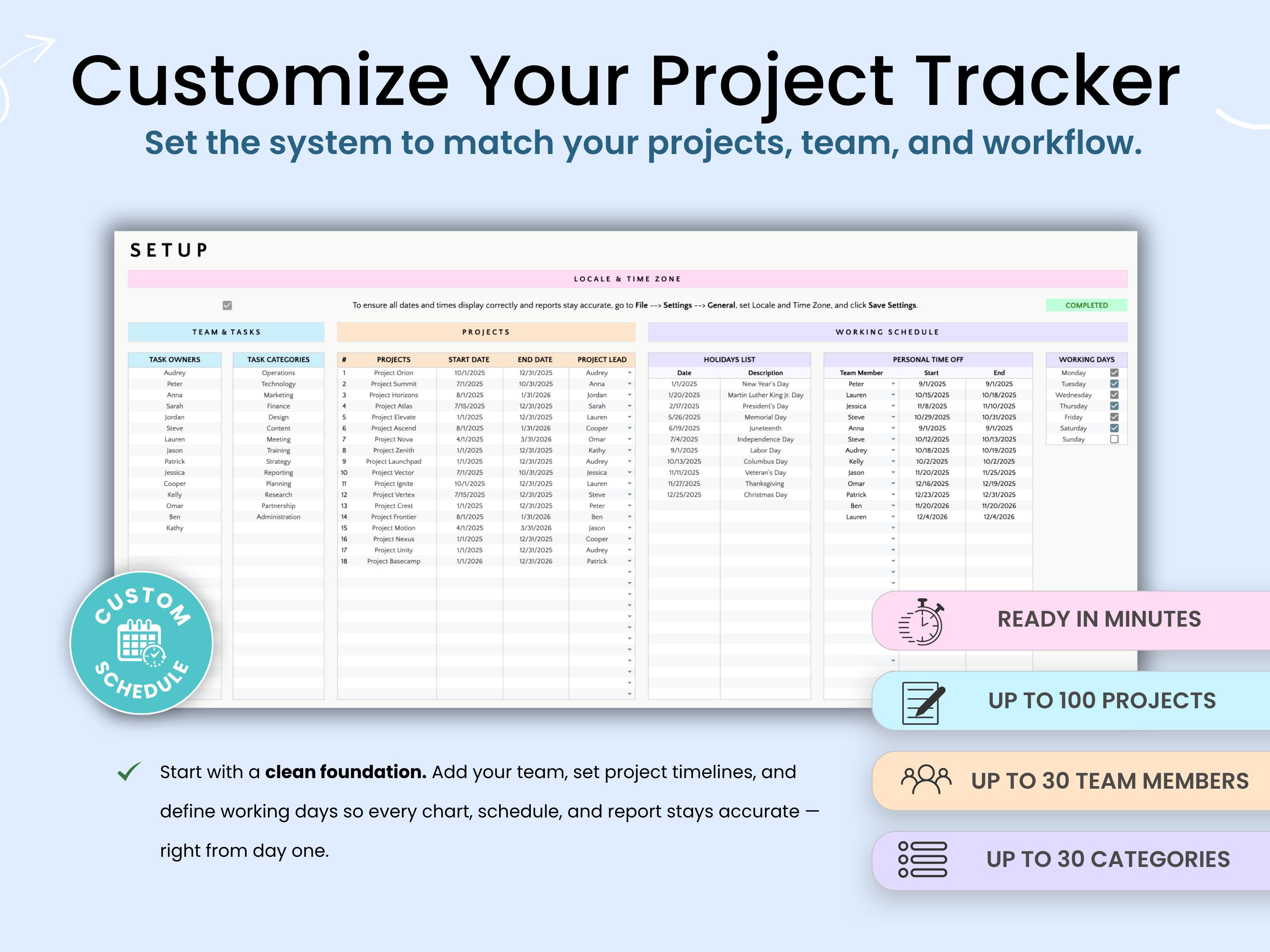 Project Management Team Task Tracker Google Sheets Decision Matrix ...