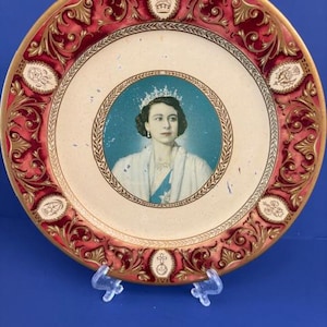 Queen Elizabeth Ii-british Royal Commemorative-tin Plates - Etsy