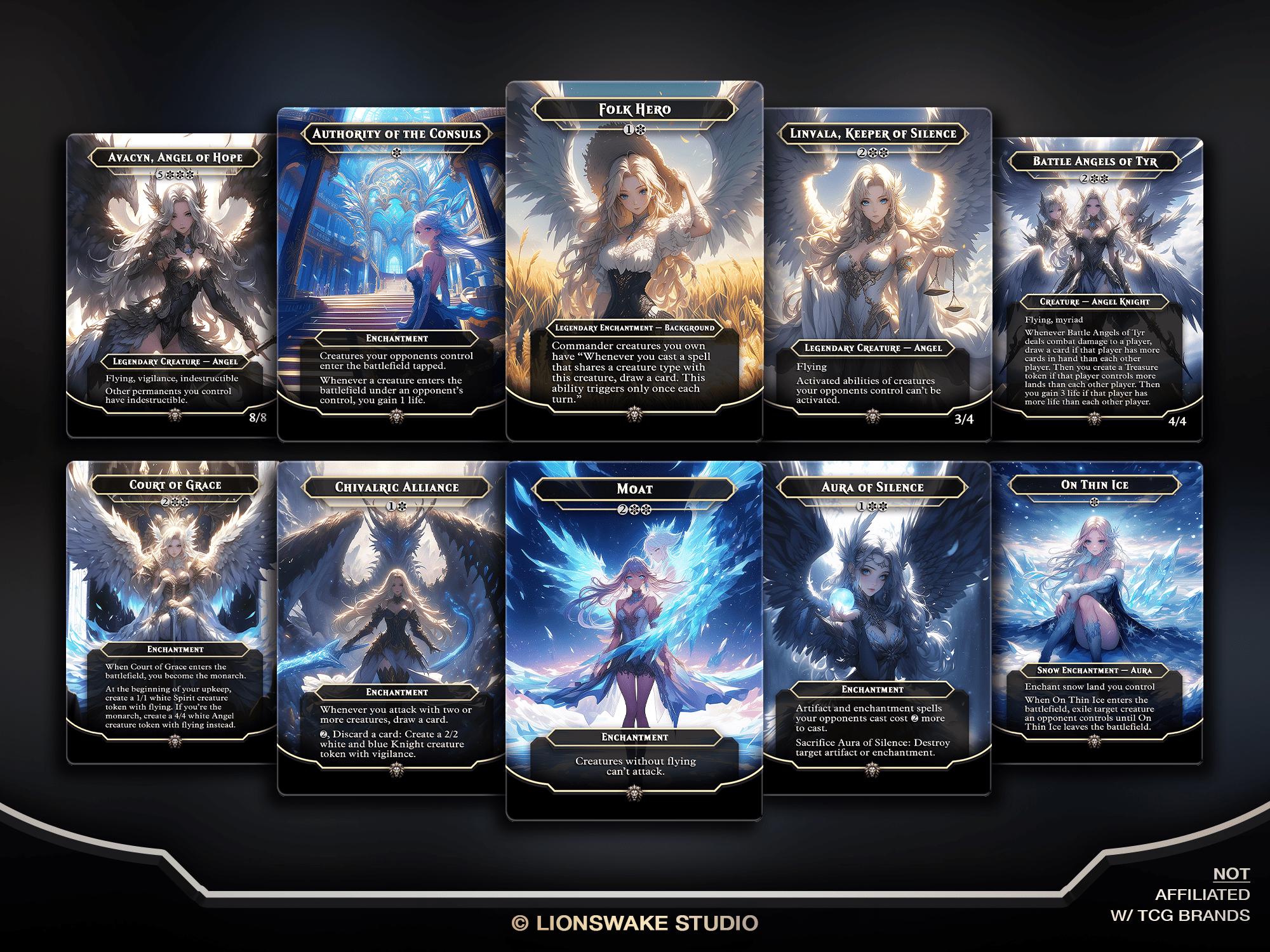 Giada Angel EDH Deck (anime Waifu) | 108 Custom Cards | Full-art ...