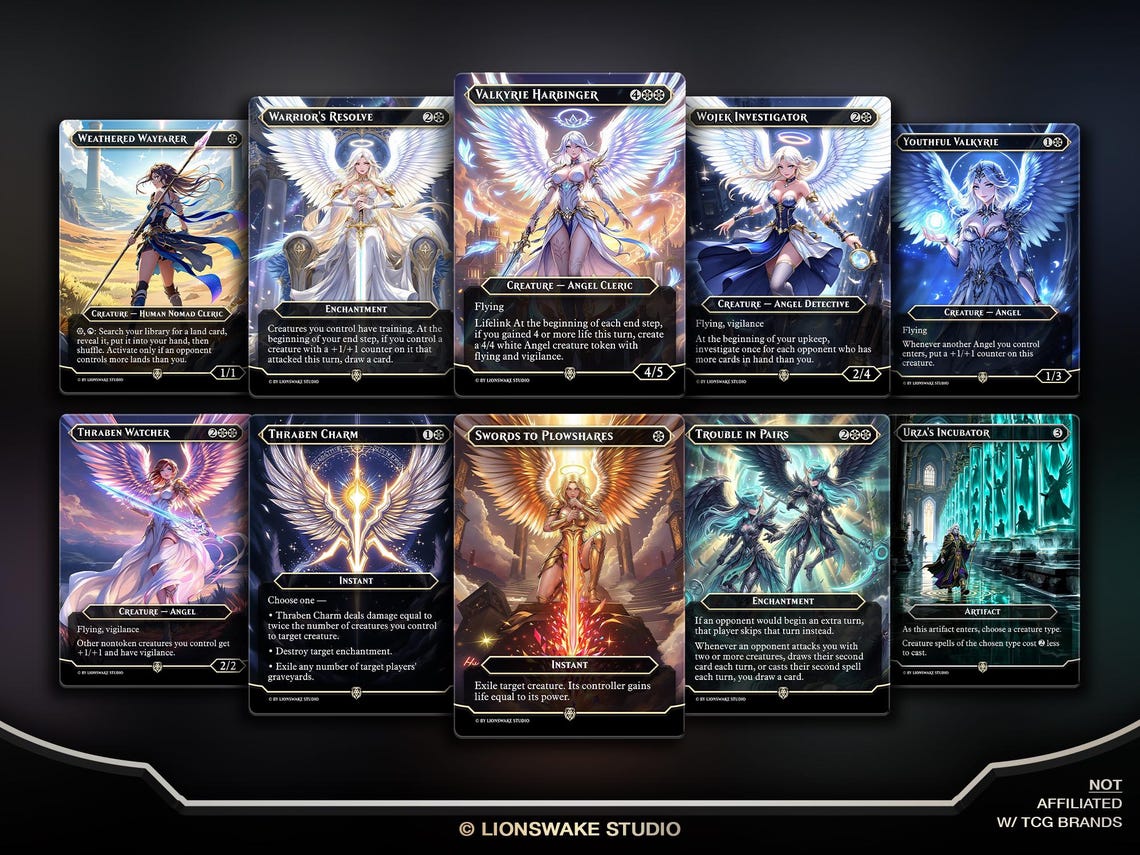 Giada Angel Aggro EDH Deck (anime Waifu) | 108 Custom Cards | Full-art ...