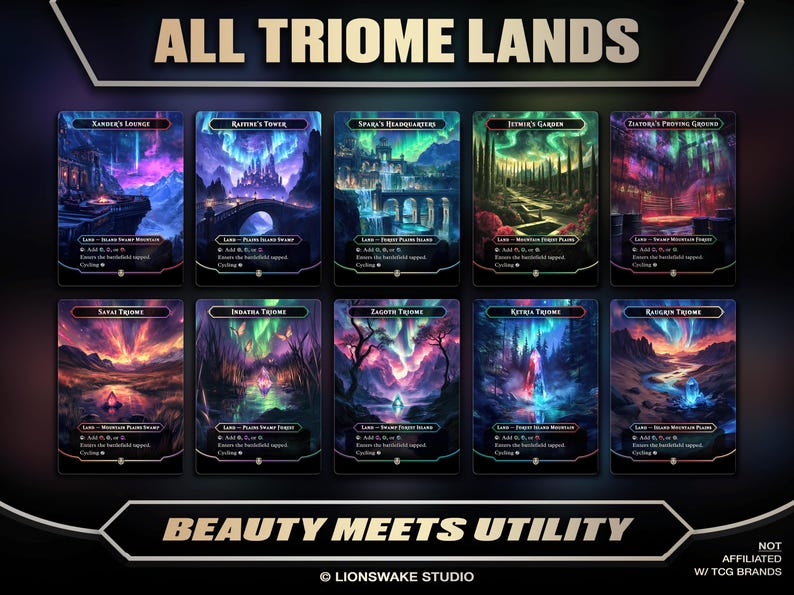 EDH Mega Land Pack | 54 Full-art Proxies for Your Commander Decks - Etsy