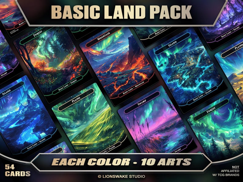 EDH Basic Land Pack | 54 Full-art Proxies for Your Commander Decks - Etsy