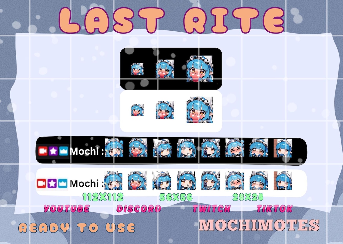 Arknights Endfield Last Rite Emote Set | Cute Arknights Last Twitch ...