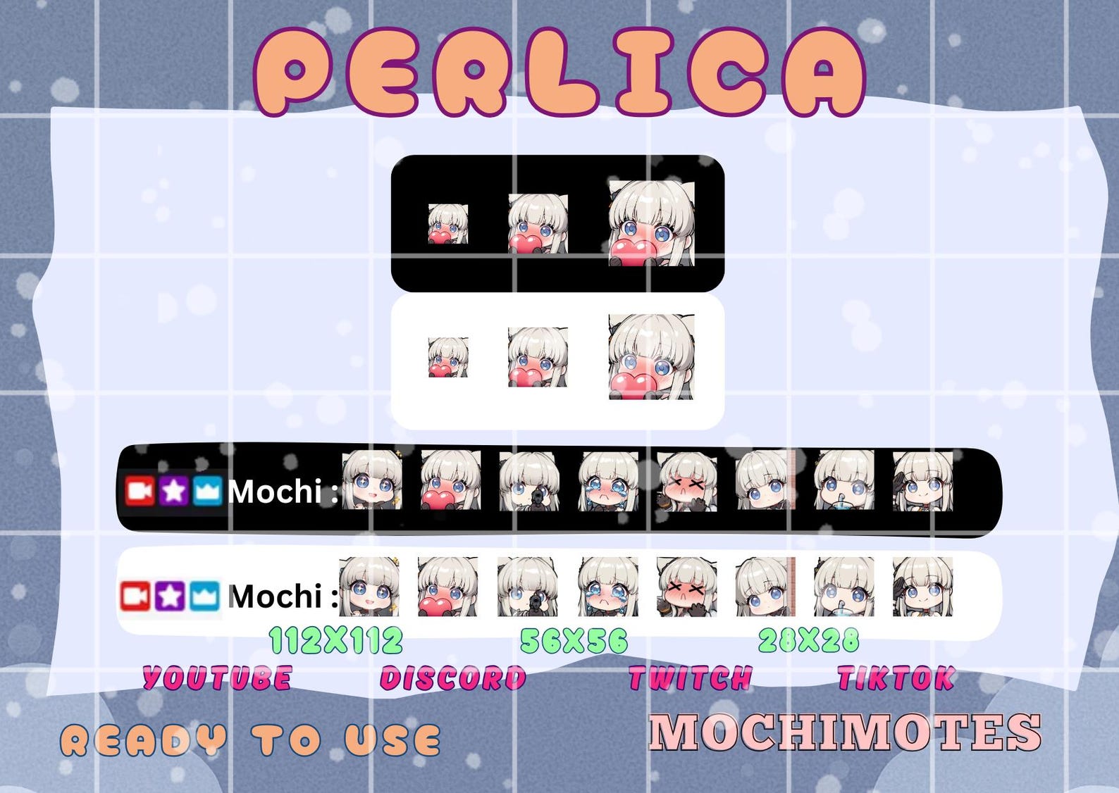 Ensemble d'émotes Arknights Endfield Perlica | Émotes mignonnes ...