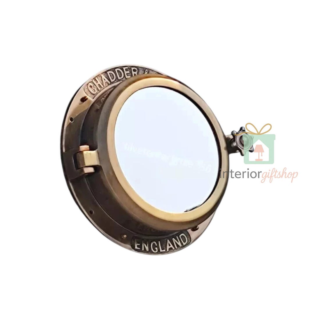 Aluminum Porthole Mirror, Chadder & Co. England, Nautical Wall Decor - Etsy