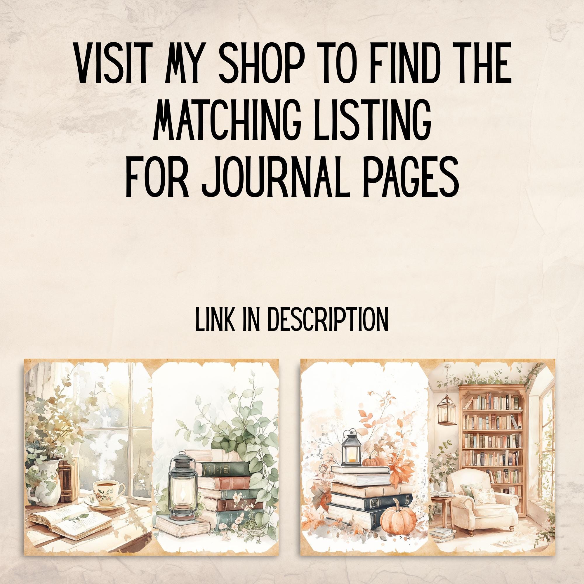 Cozy Reading Folio Kit Junk Journal, Library Printable Pages, Books ...