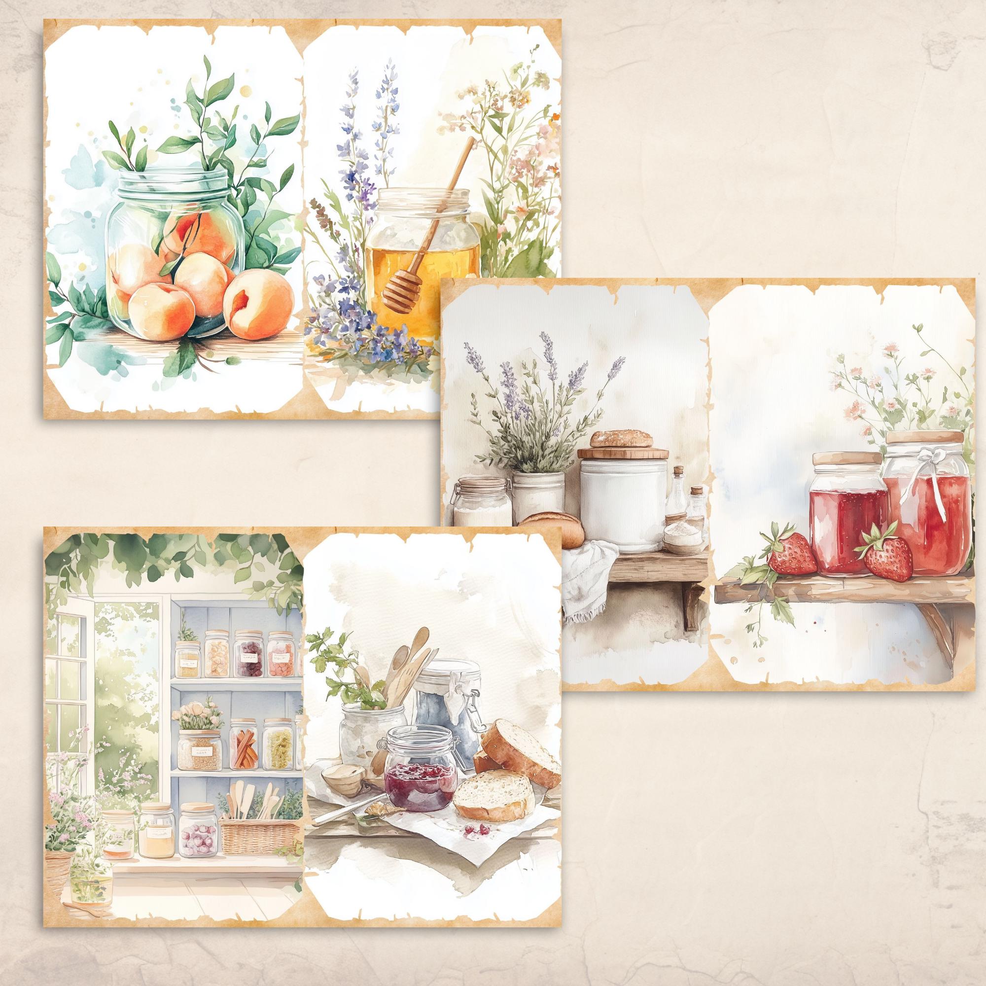 Country Kitchen Junk Journal Pages | Rustic Farmhouse Printable Kit ...