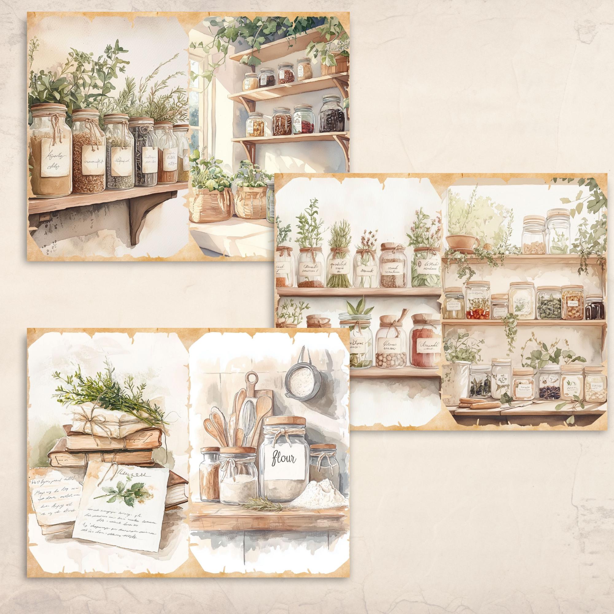 Country Kitchen Junk Journal Pages | Rustic Farmhouse Printable Kit ...