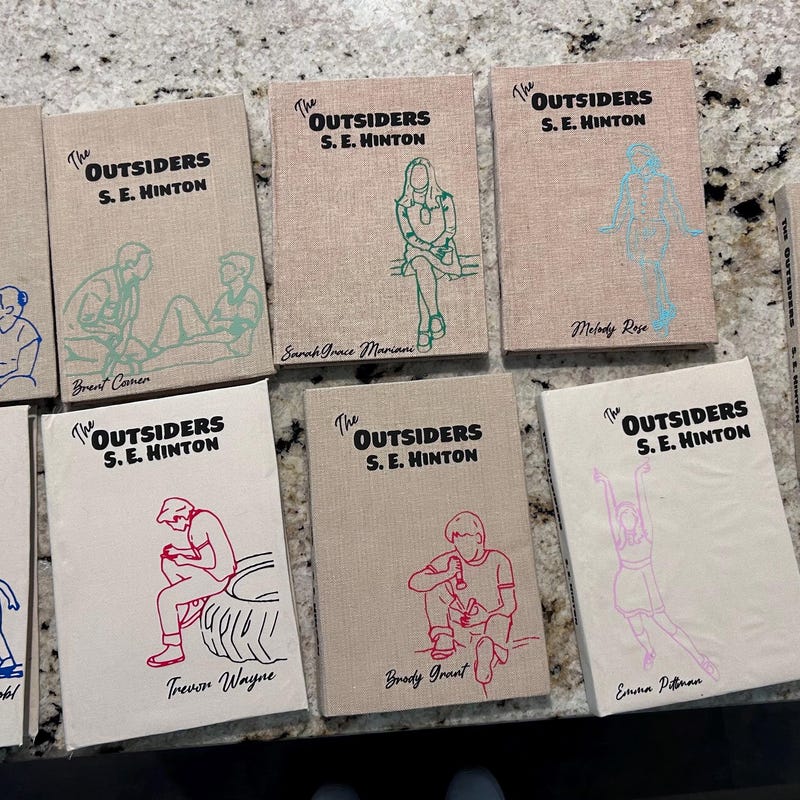 Outsiders Book Cover - Etsy