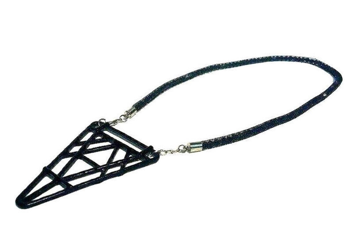 Pyramid Shape Pendant Style Necklace - Etsy