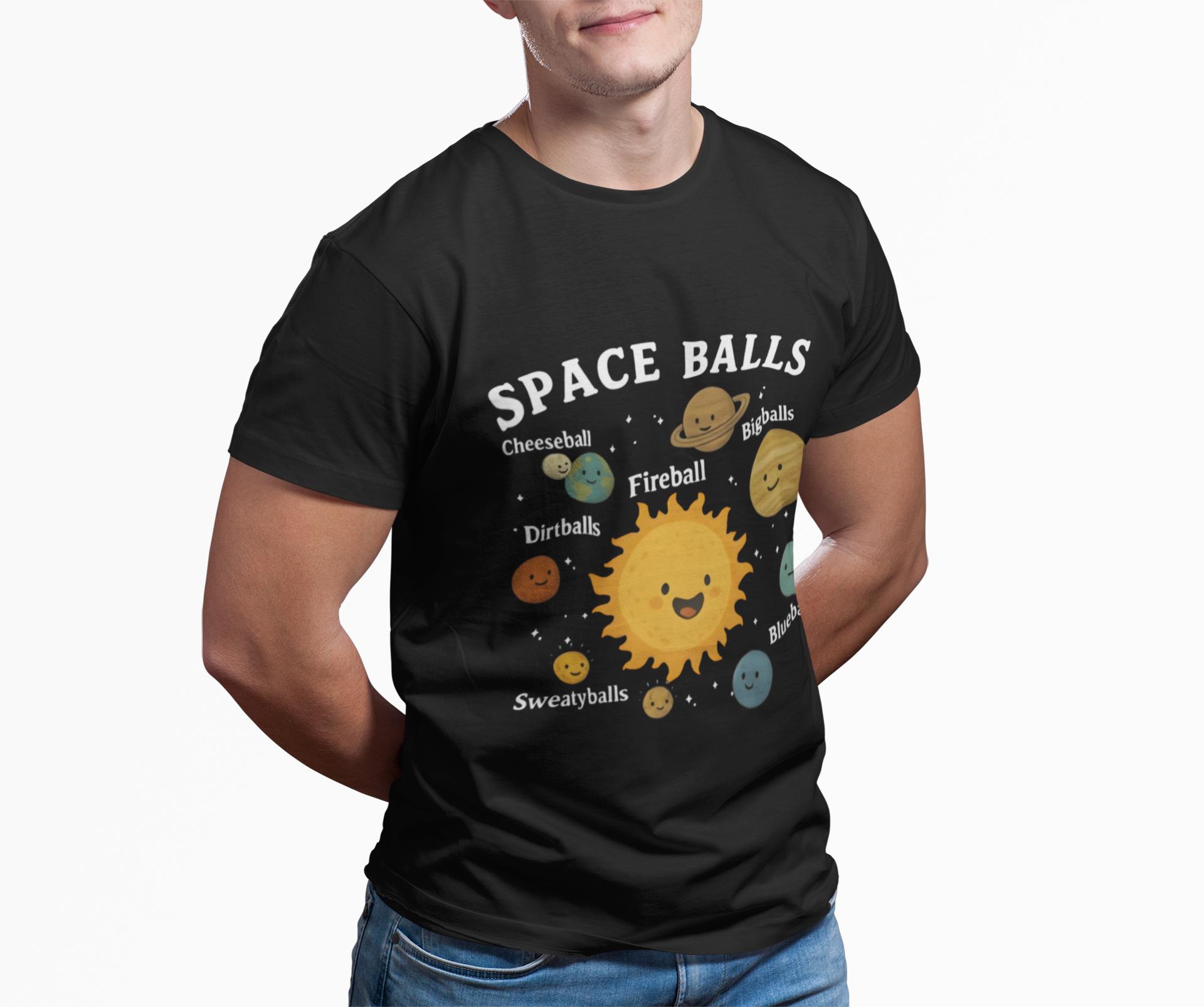 Space Balls Solar System Pun T-shirt | Funny Planet Names Tee - Etsy