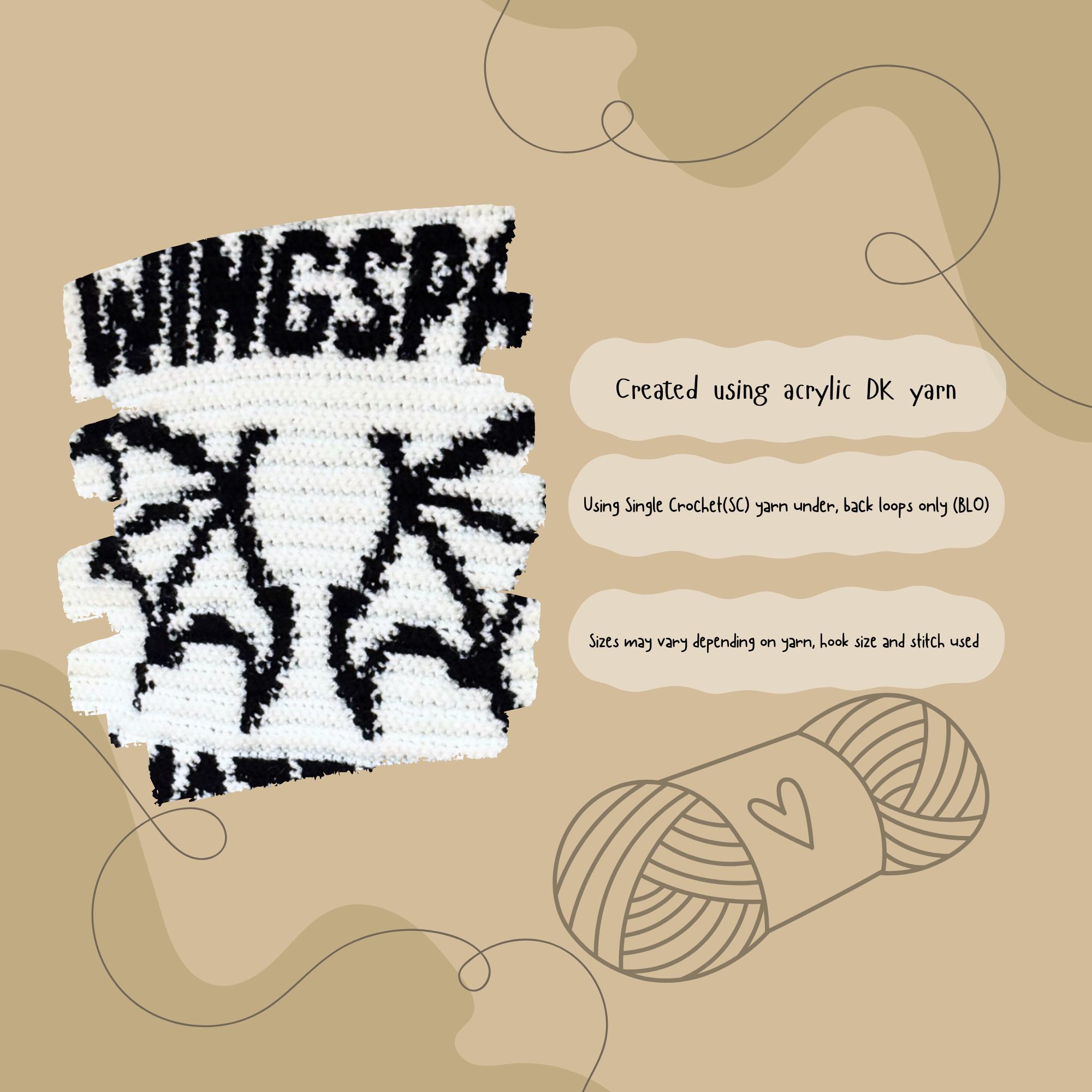 Crochet Tapestry Pattern Wingspan Matters PDF | ACOTAR Fourth Wing ...