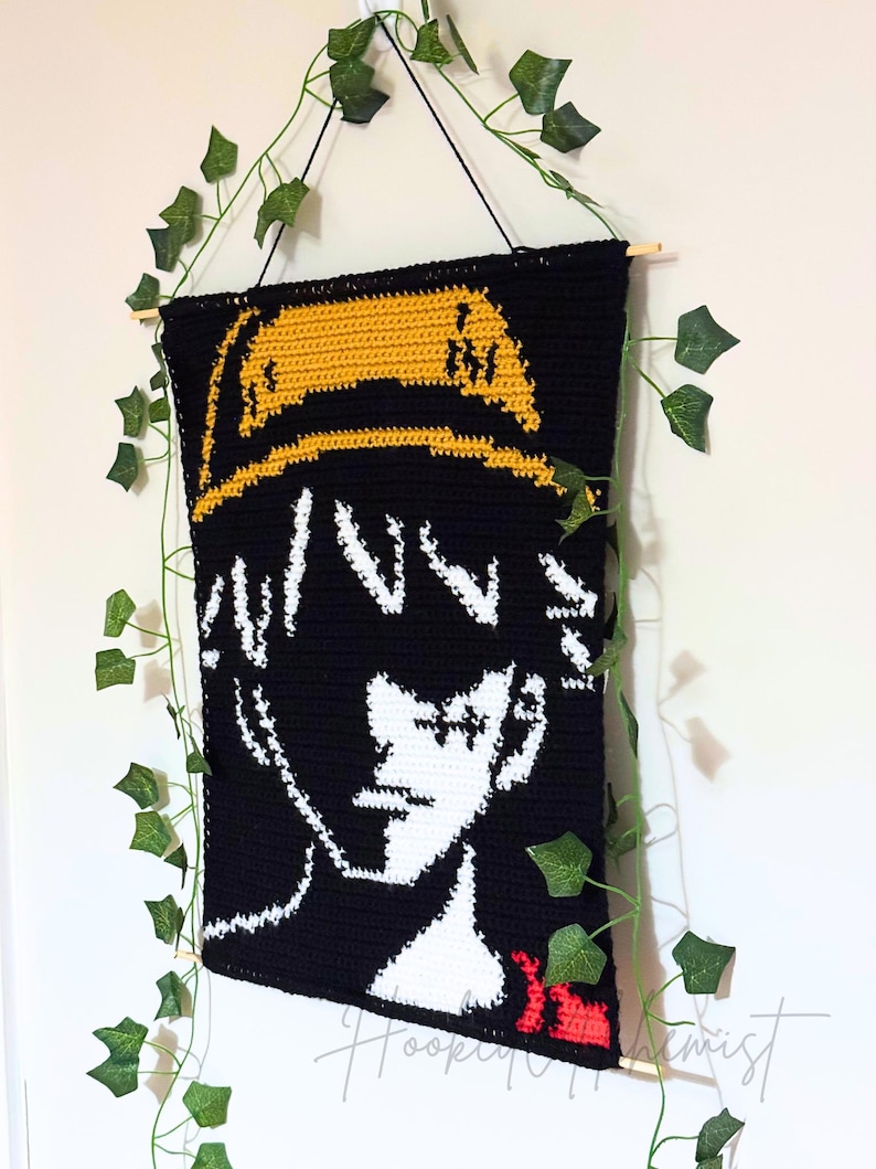 Anime Duo Crochet Tapestry Pattern Set | Beginner Friendly Pirate ...