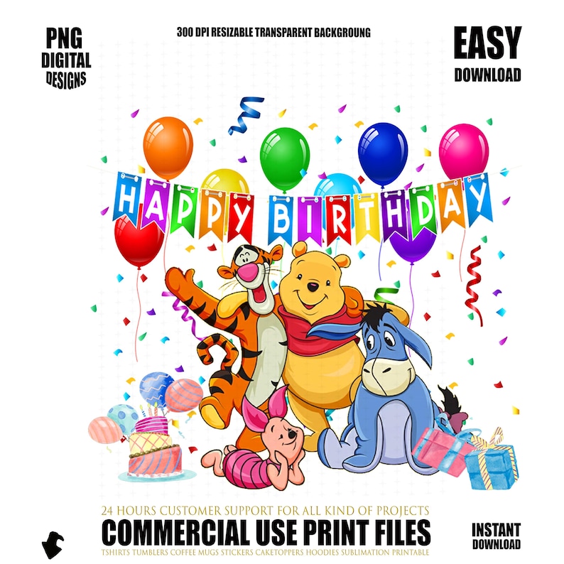Tigger PNG Clipart Bundle: Classic Tigger Designs (digital Download) - Etsy