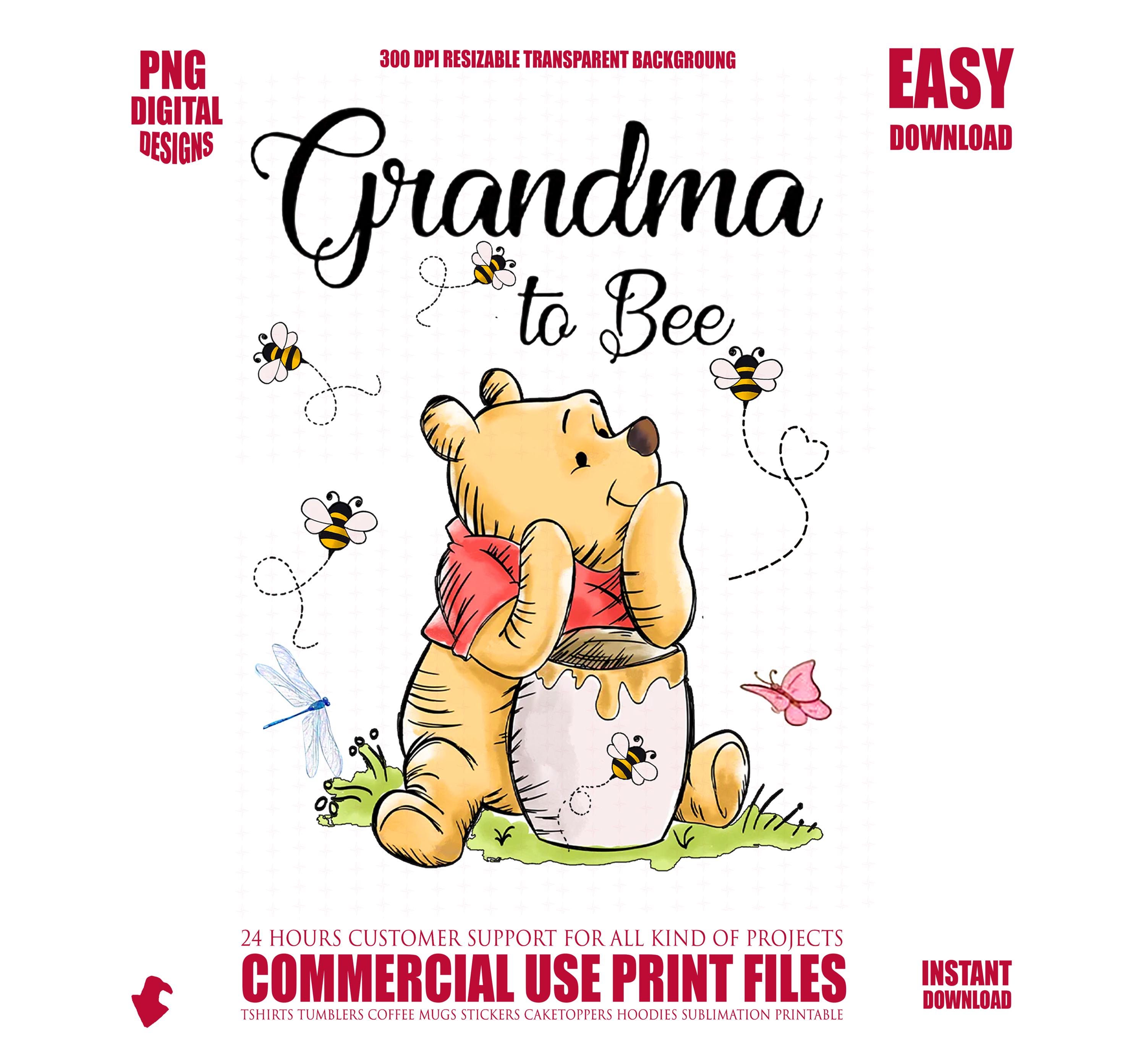Grandma to Bee PNG Bundle, Winnie the Pooh Design (digital Download) - Etsy
