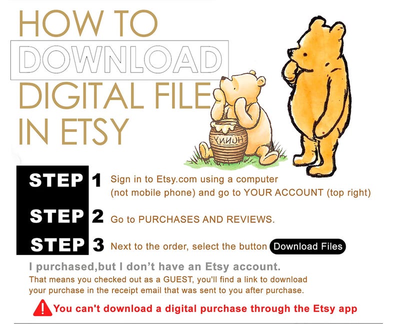 Winnie the Pooh Peeking Characters PNG Clipart (digital Download) - Etsy