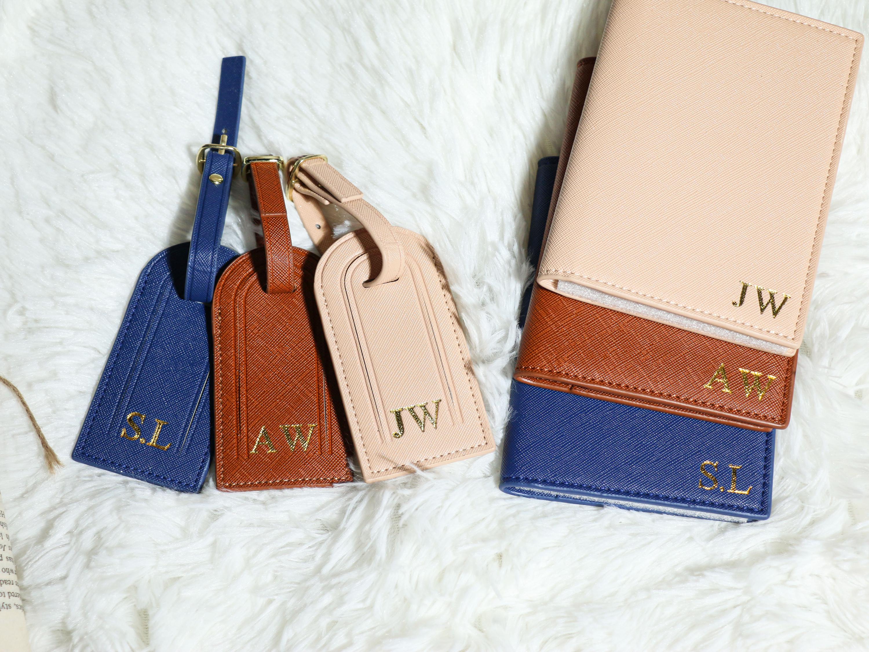 Personalized Passport Cover and Luggage Tag Custom Passport Holder ...