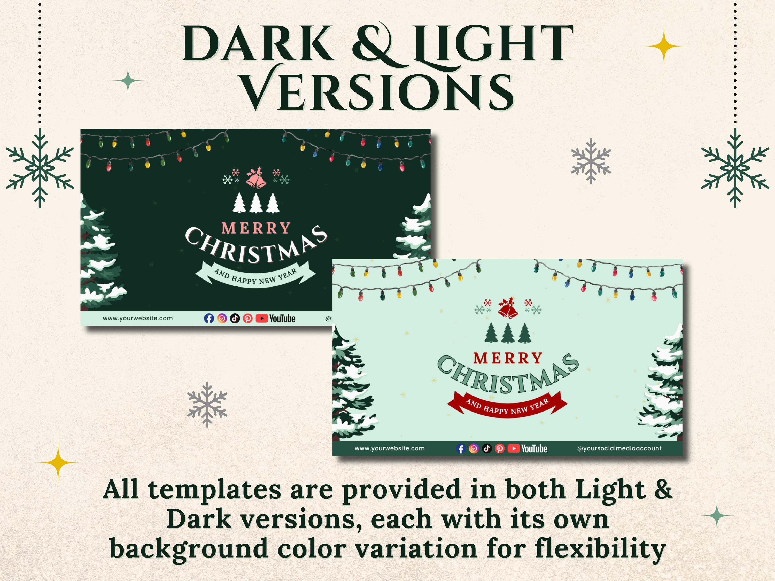 Evergreen Magic Christmas Facebook Kit, Festive Cover & Profile Icon ...
