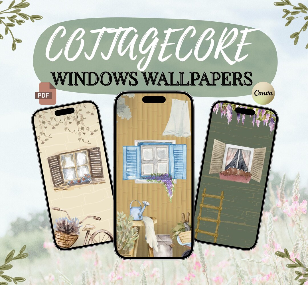 Cozy COTTAGECORE WİNDOW Views , Watercolor Home Screen Backgrounds ...