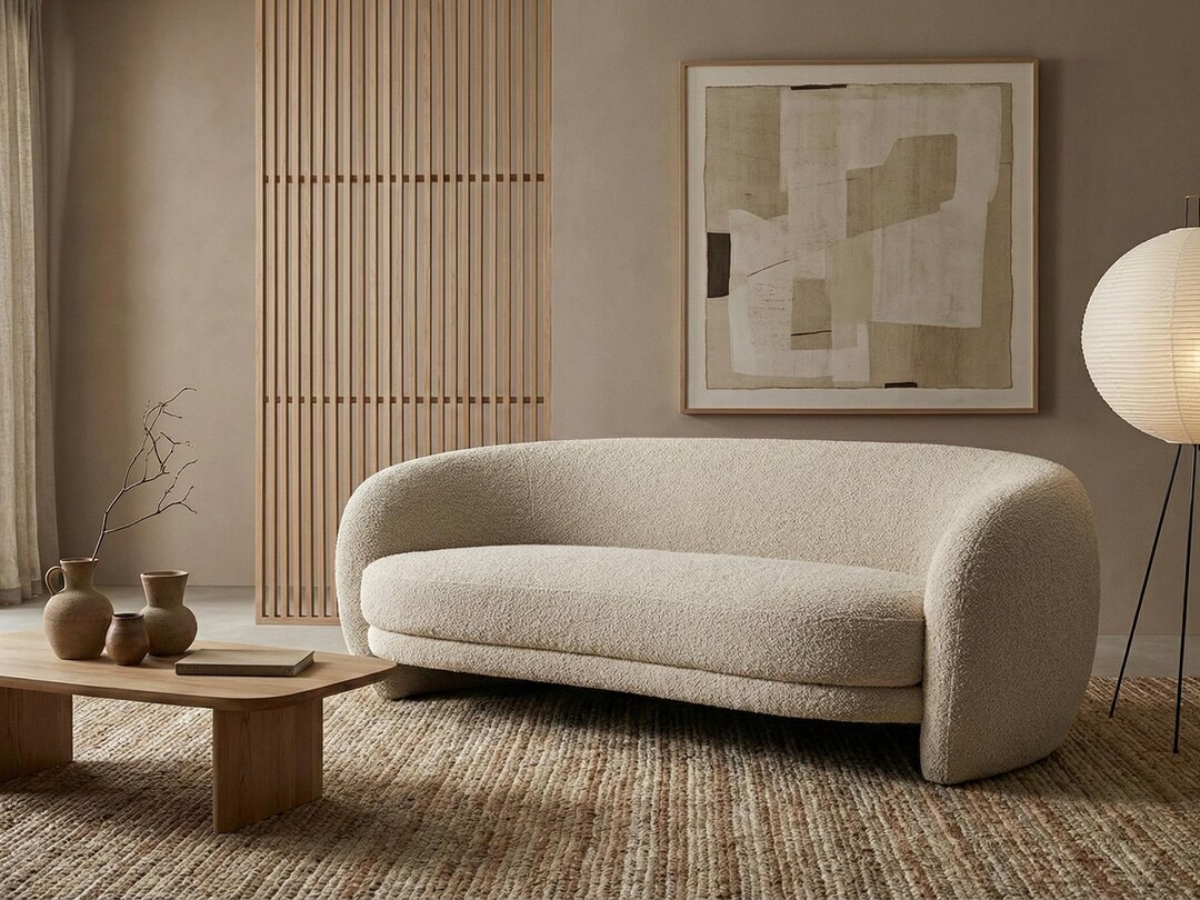 Flow Nestle Boucle 2-seater Sofa – Beige - Etsy