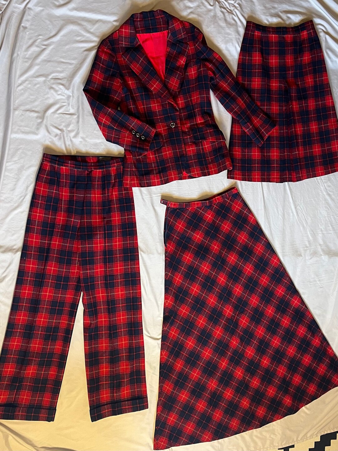 Ultra Rare 4 Piece Vintage Pendleton Set, Size Small - Etsy