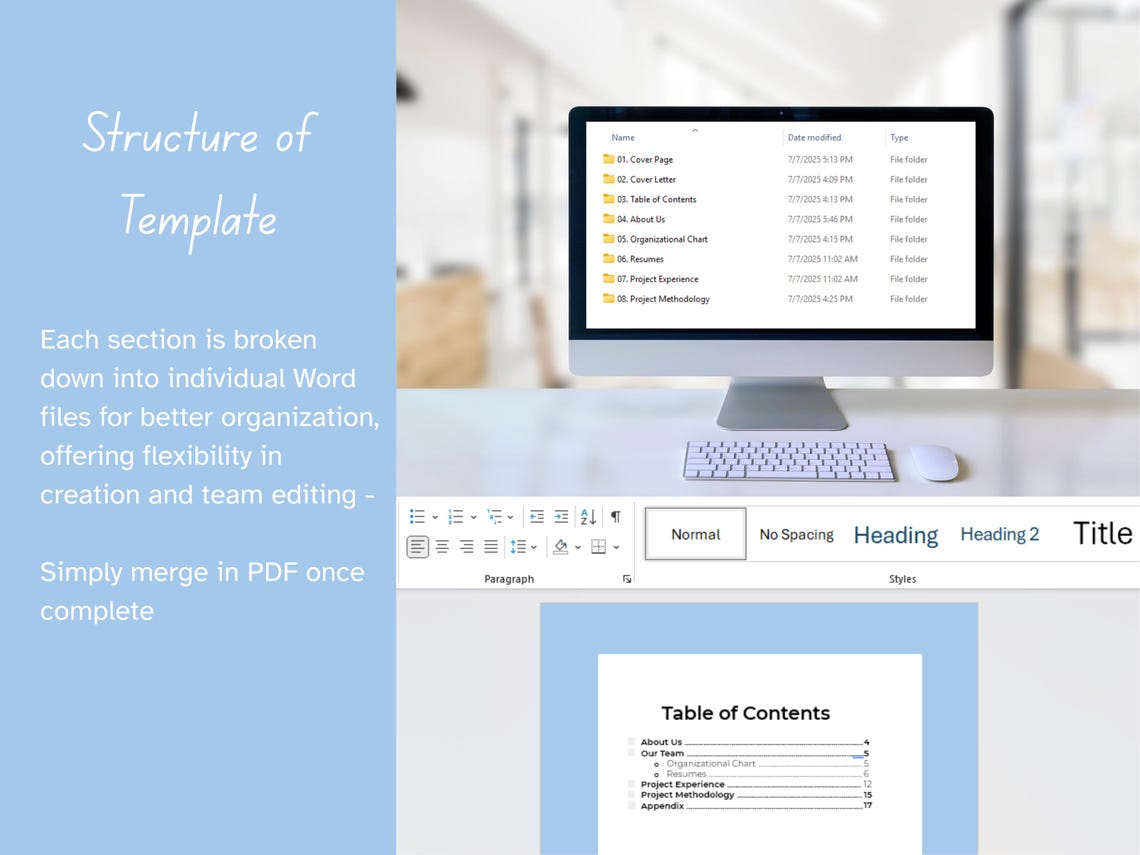 Small Business Proposal Template in MS Word AEC Proposal Template RFP ...