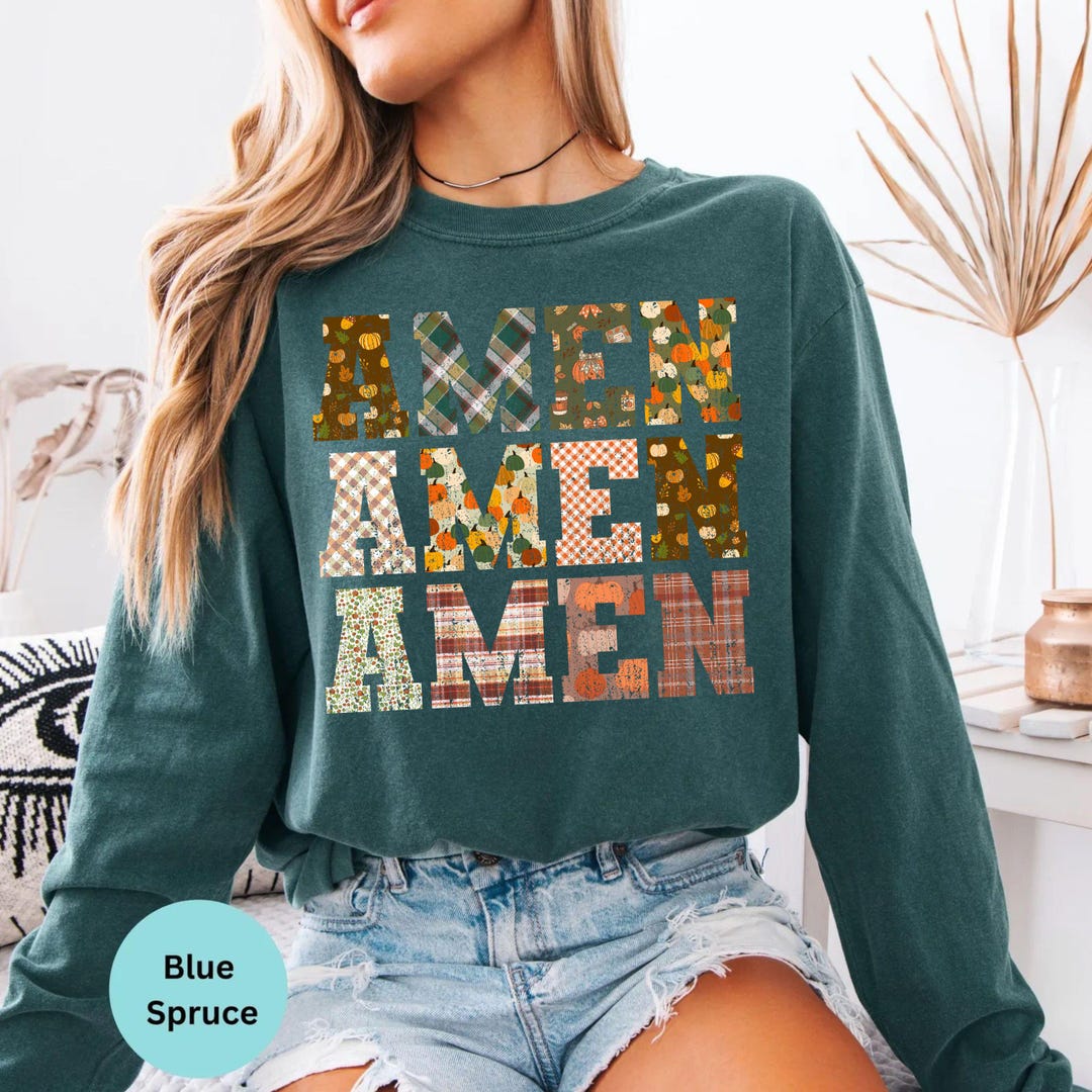 AMEN Preppy Doodle Png, Preppy Christian Fall Png, Autumn Doodles Png ...