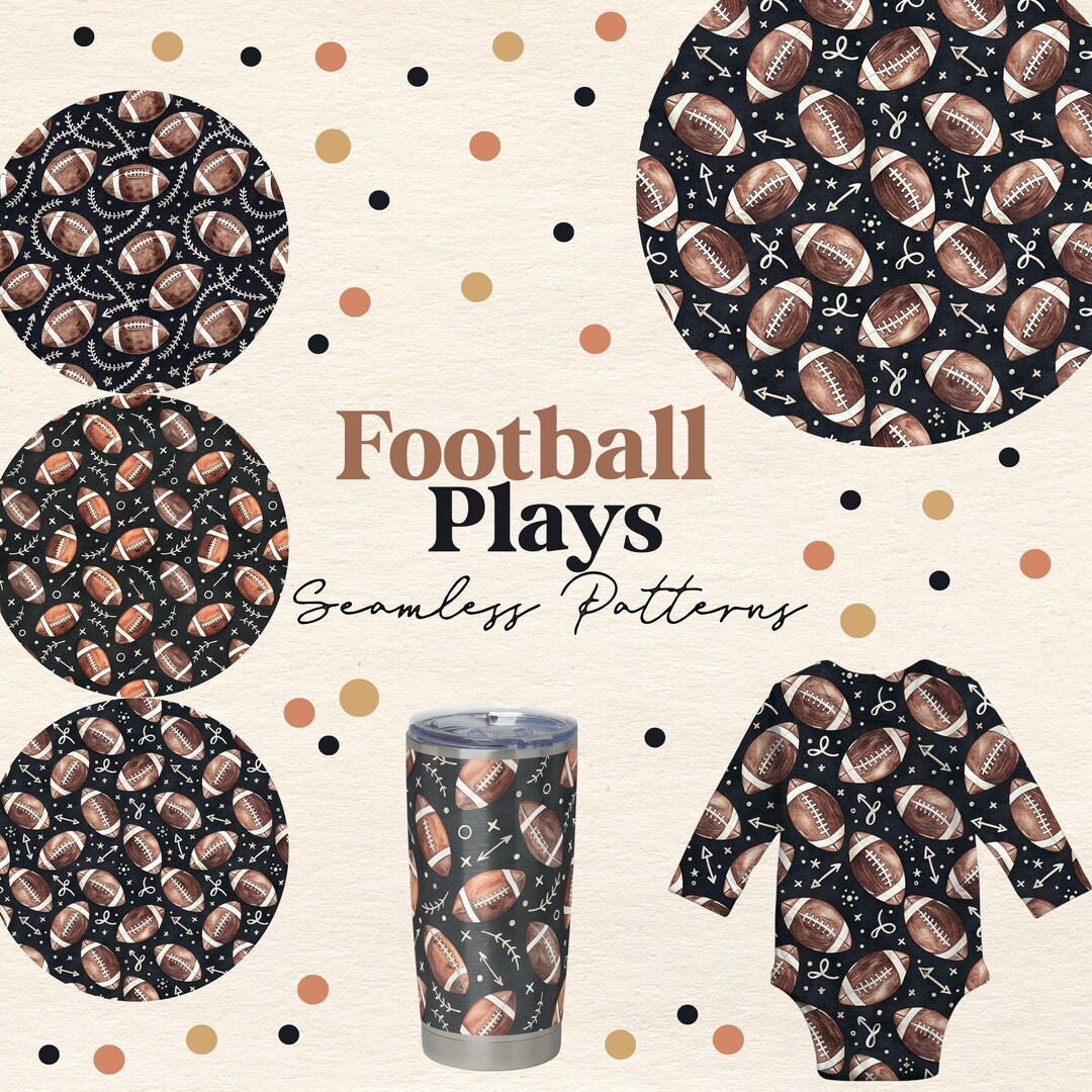 Football Plays Pattern | Football Seamless Patterns | Sports Paper for ...