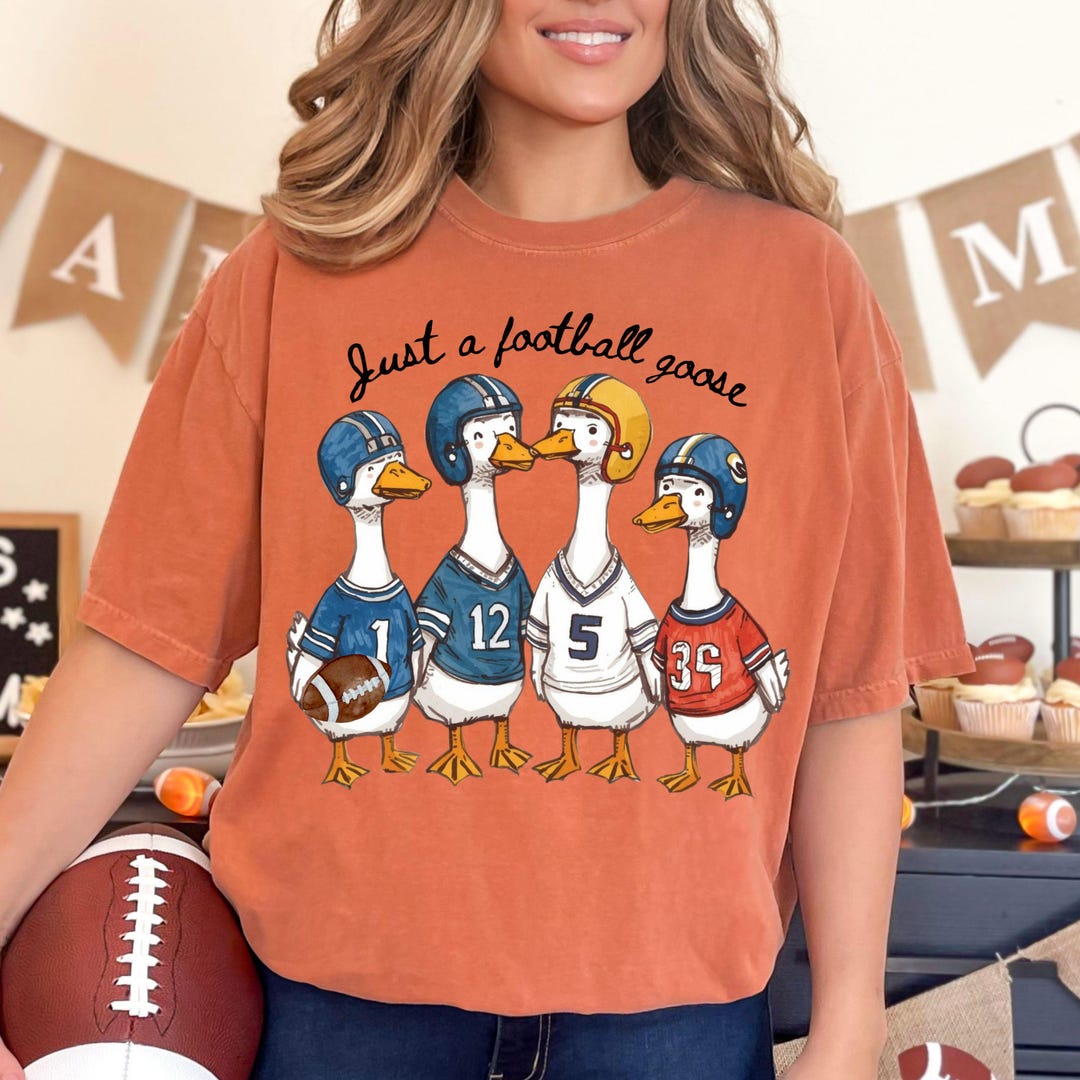 Football Goose PNG | Fall Digital Download | Sports Silly Goose PNG ...