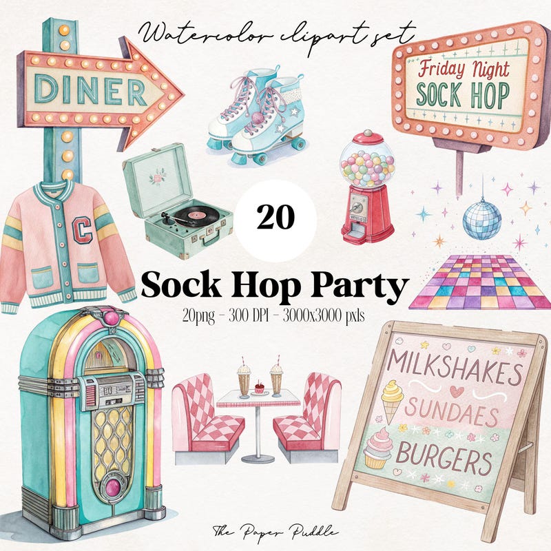 Sock Hop Party - Etsy
