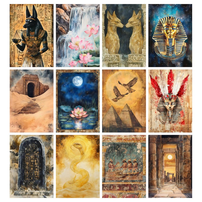 Egypt Junk Journal Kit, Ancient Digital Papers, Vintage Egyptian ...