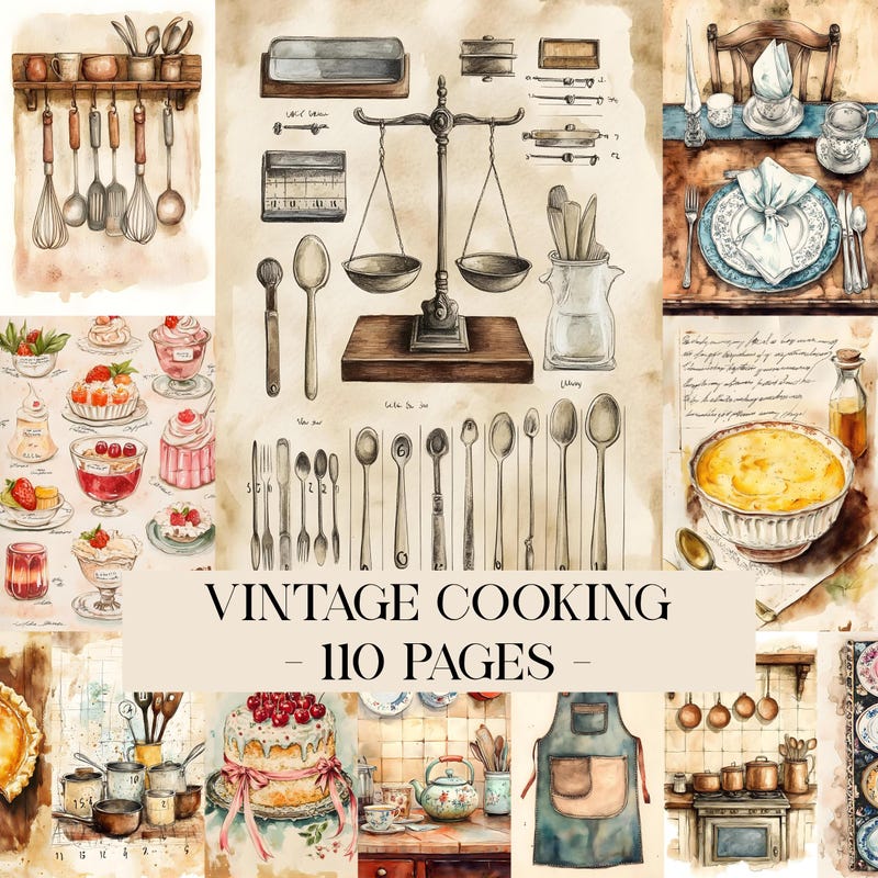 Vintage Cookbook Cards - Etsy