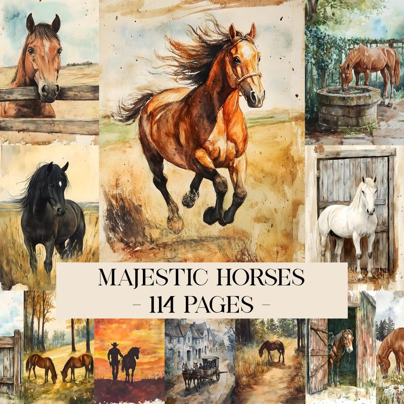 Horse Art Kit Kids - Etsy