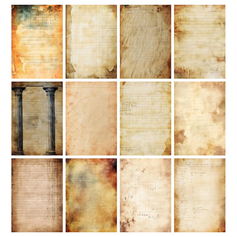 Printable Ledger Paper, Ledger Book, Digital Ledger Paper, Ledgers Junk ...