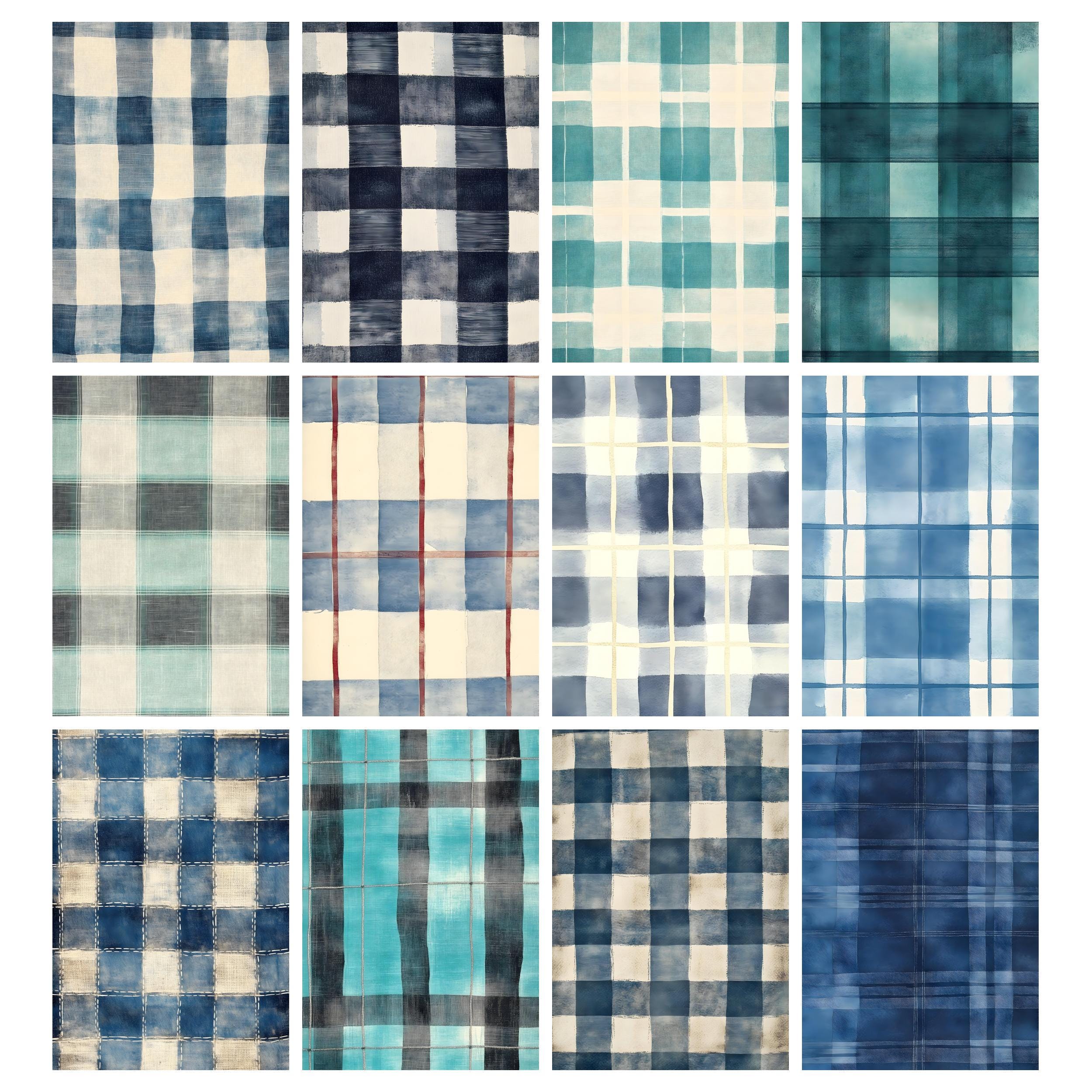 Tartan Digital Paper, Plaid Background, Plaid Digital Papers, Tartan ...