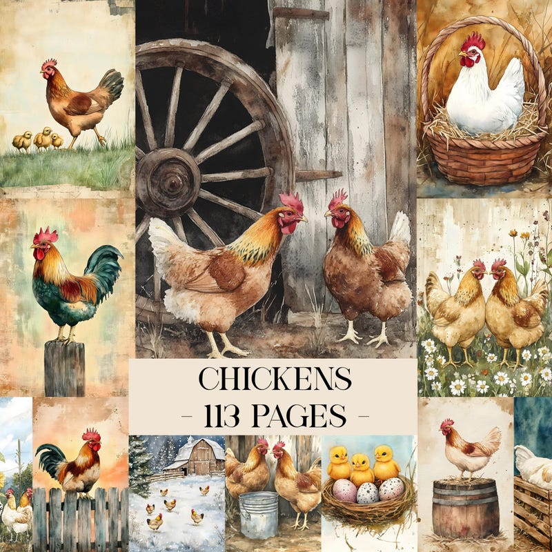 Chicken Art Kit - Etsy