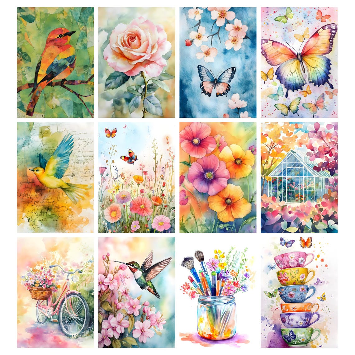 Create Joy Junk Journal Printable Kit Whimsical Collage Ephemera ...