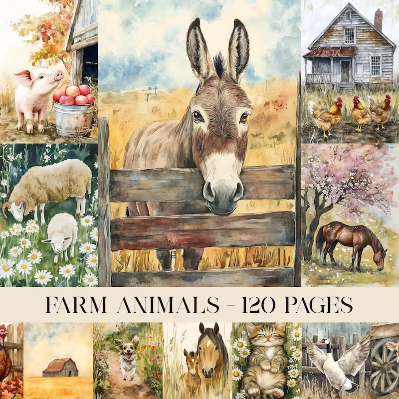 Farm Borders Clip Art - Etsy