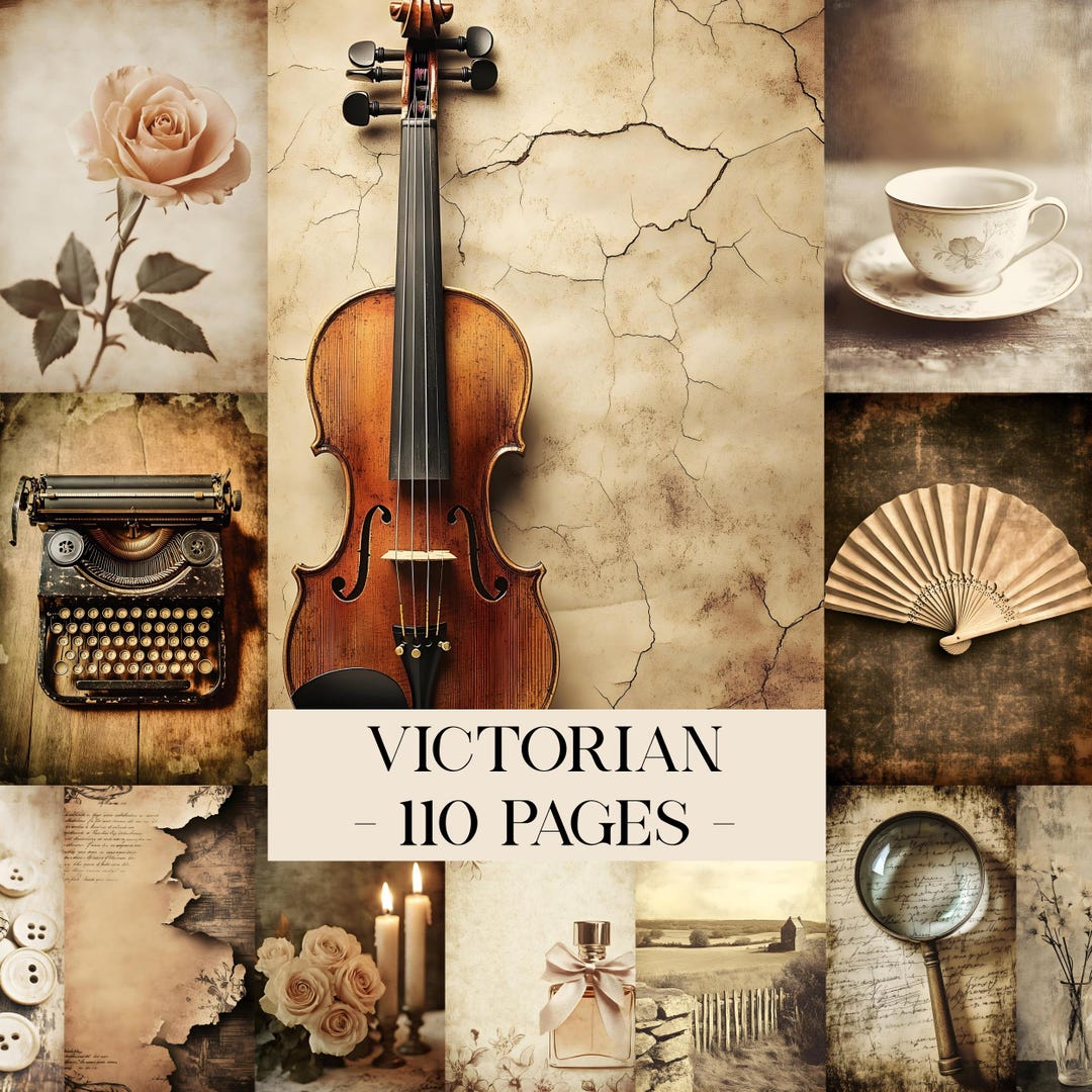 Victorian Junk Journal Pages, Victorian Ephemera Pack, Victorian ...