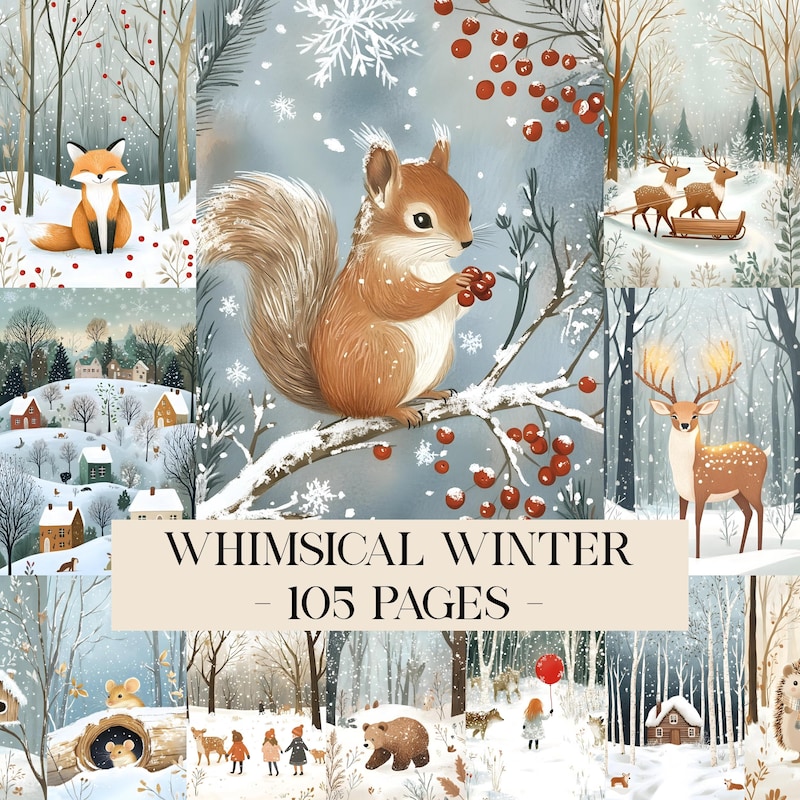 Waldorf Winter Printable - Etsy UK