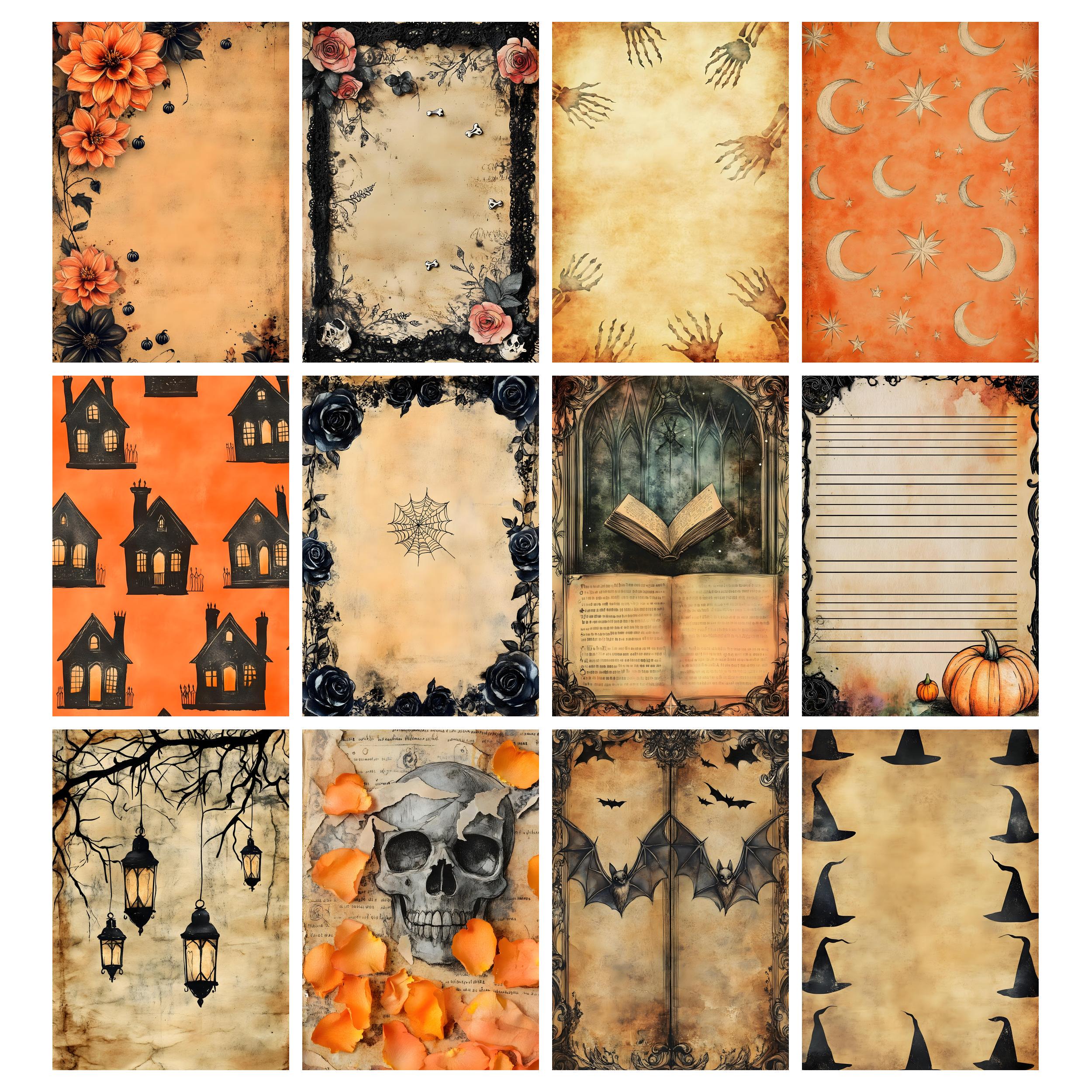All Hallows' Eve Junk Journal Kit, Junk Journal Printable, Journal ...