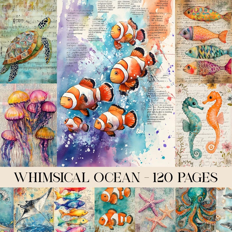 Whimsical Marine Life Art - Etsy