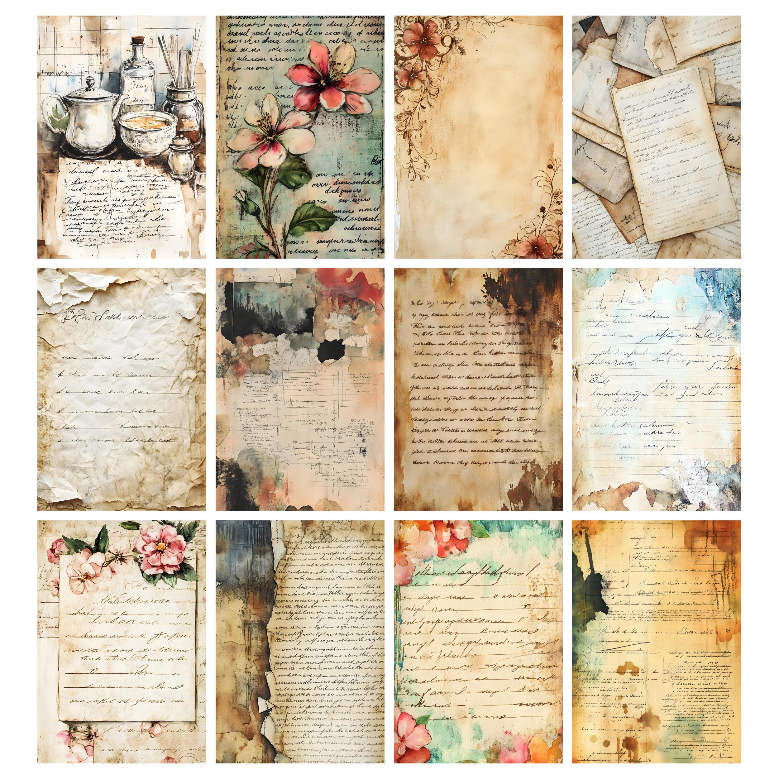 Old Handwritten Notes, Printable Ephemera, Vintage Letters, Antique ...