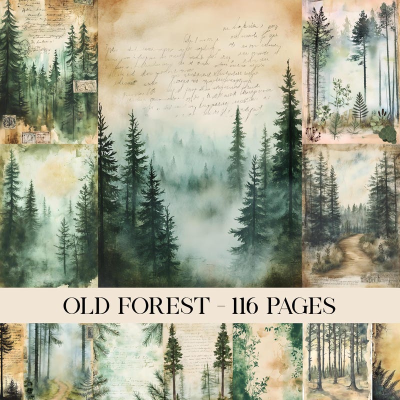 Woodland Scene Decoupage - Etsy