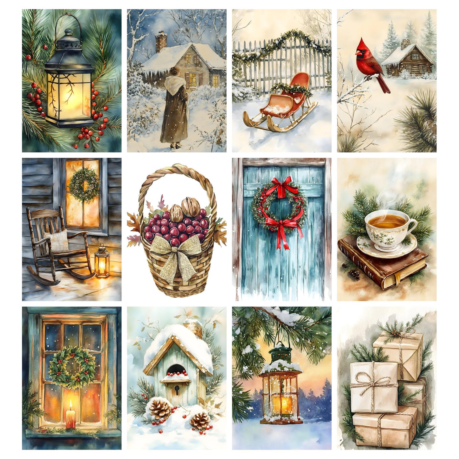 Yule Winter Junk Journal Pages, Wicca Witchy Journal, Witchy Spiritual ...