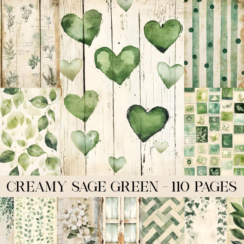 Green Scrapbook - Etsy