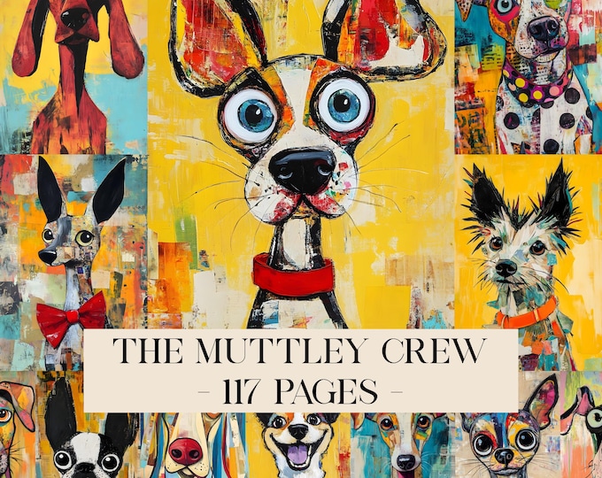The Muttley Crew Printable Art Pages| Digital Download Paper Set ...